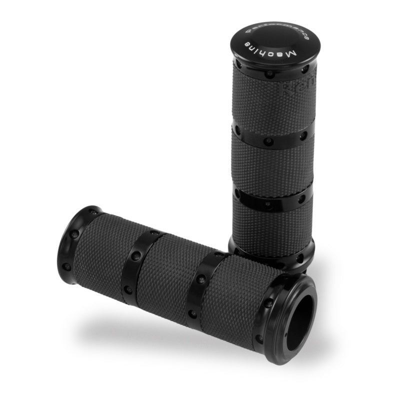 Performance Machine Handle Grip Set- XL Rubber 2K7 - Black Ano ...